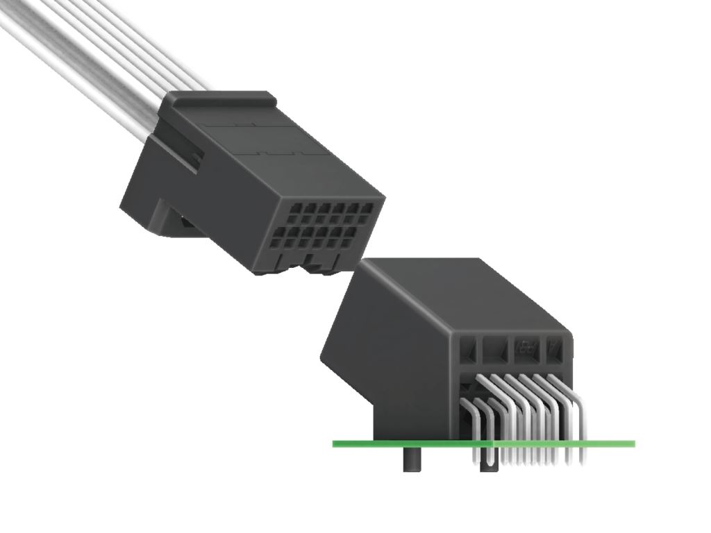 2.20mm Pin Header Double Row 30゜Type 9668-12T-BK-TB